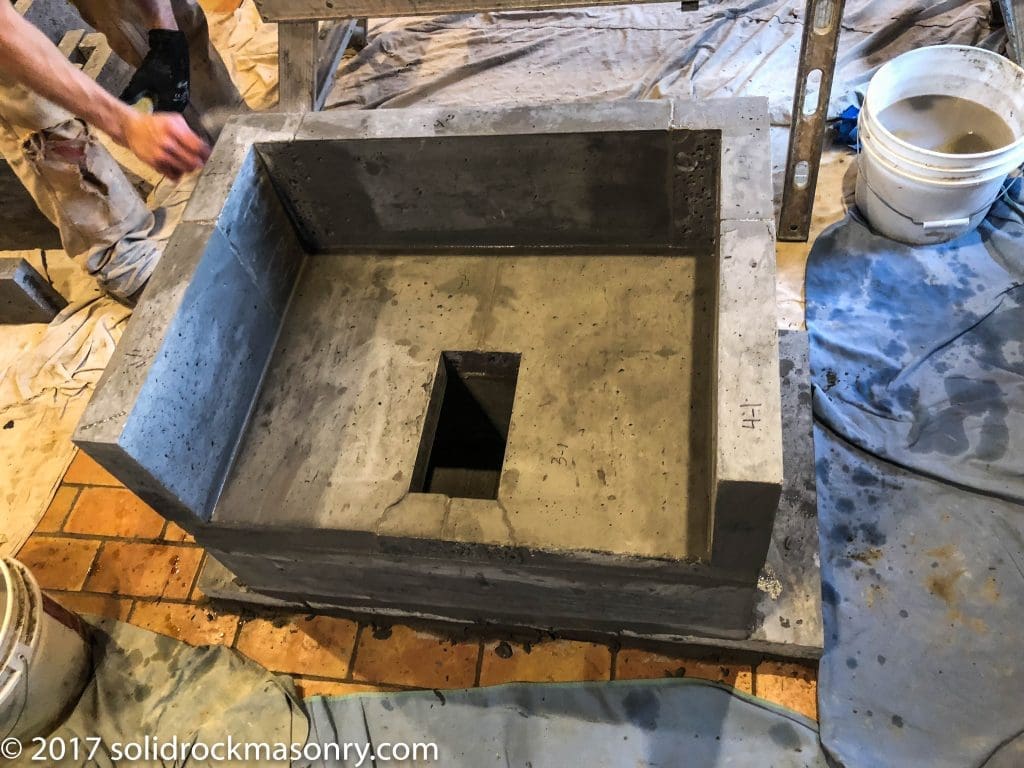 SR22 Masonry Heater Kit with Rear Facing White Oven | Solid Rock Masonry